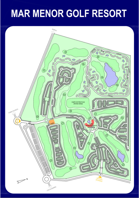 Map Of Resort Mar Menor Golf Resort Owners Community